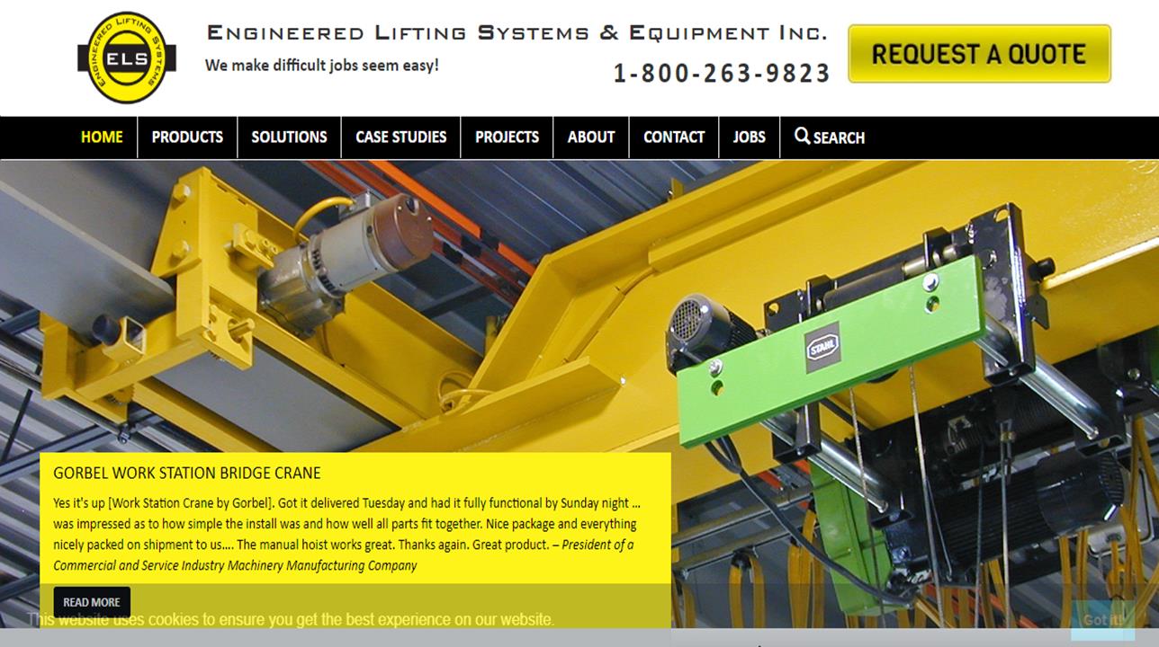 Engineered Lifting Systems | Crane Manufacturers
