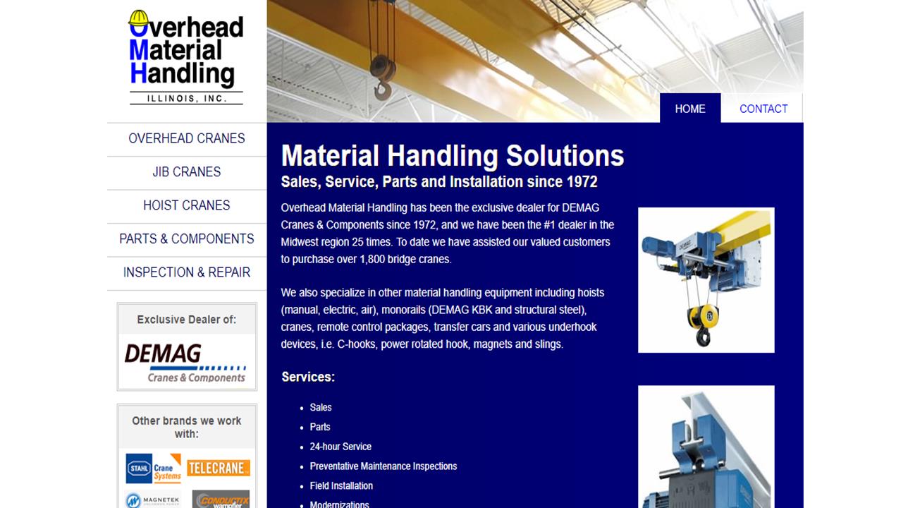 Overhead Material Handling IL, Inc. | Crane Manufacturers
