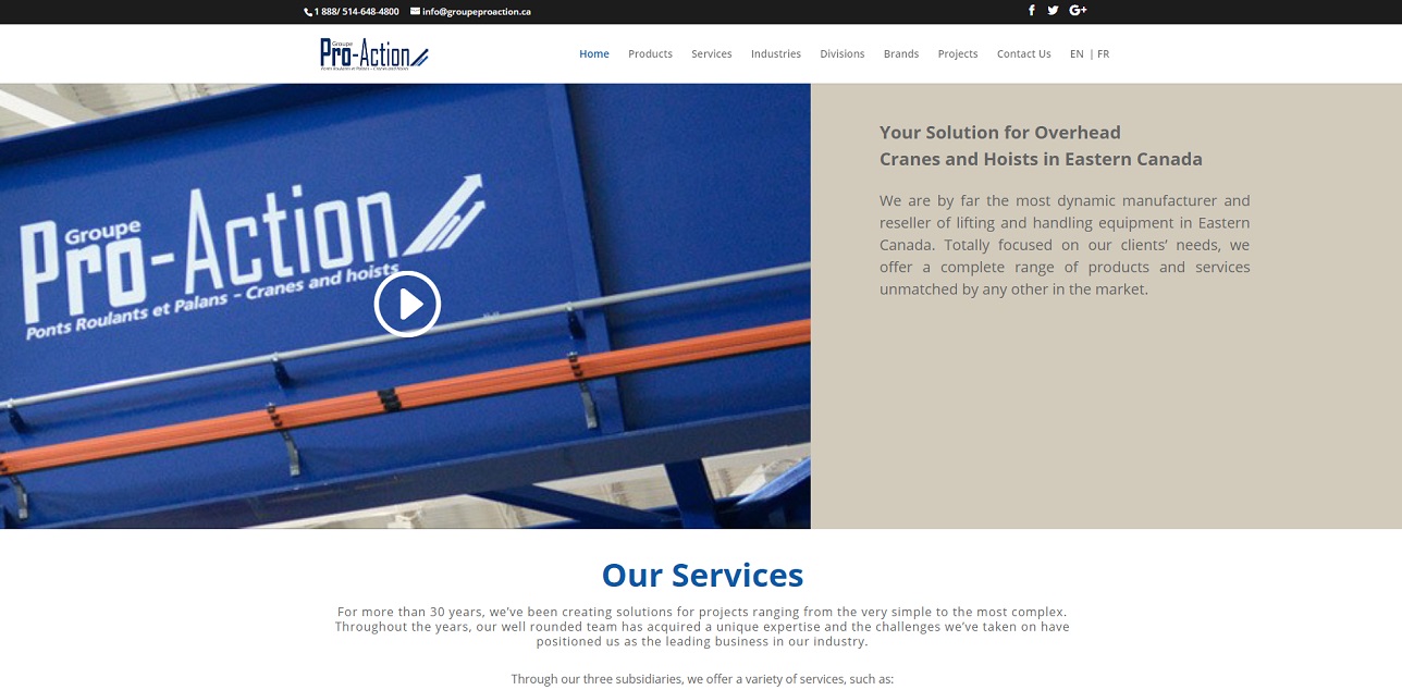 Pro-Action | Crane Manufacturers