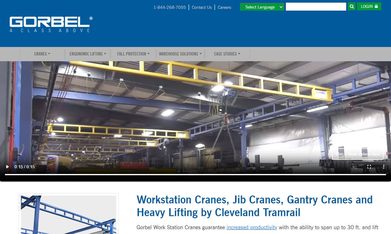 Gorbel Inc. | Crane Manufacturers